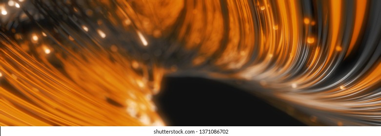 Glowing Fiber Optic Strings Suitable Technology Stock Illustration ...