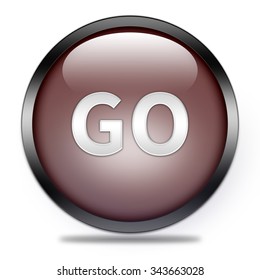 Go Push Button Metal Modern Design: เวกเตอร์สต็อก (ปลอดค่าลิขสิทธิ์ ...