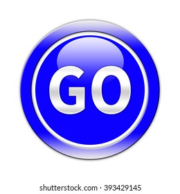 3d Button Go Blue Power Start: стоковая иллюстрация, 85410181 ...