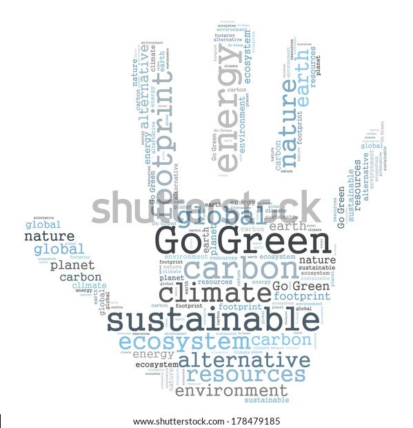 Go Green Word Cloud Stock Illustration 178479185 | Shutterstock
