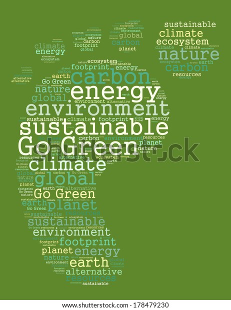 Go Green Word Cloud Stock Illustration 178479230 | Shutterstock
