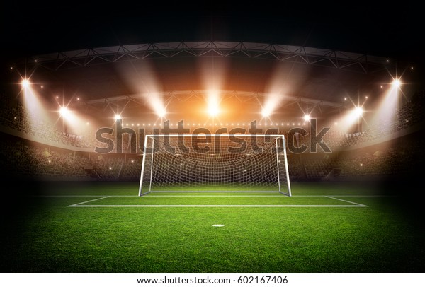 Goal Post 3d Rendering Stock Illustration 602167406