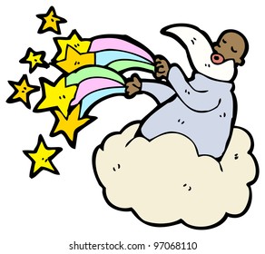 God On Cloud Cartoon Stock Illustration 97068110 | Shutterstock