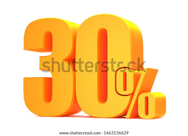 Gold 30 Percent Off 3d Sign Stock Illustration 1663136629 | Shutterstock
