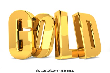 Gold 3d Render Stock Illustration 555558520 | Shutterstock