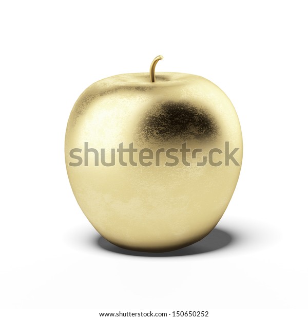 Gold Apple Stock Illustration 150650252