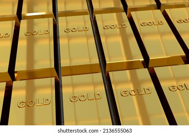 Gold Background 3d Rendering Trade Stock Illustration 2136555063 ...