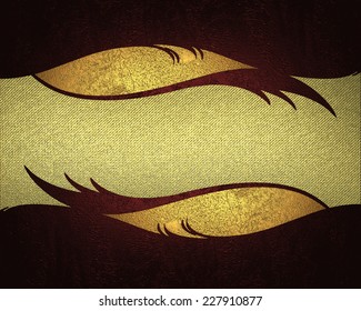 Gold Background Gold Scuffed Red Pattern Stock Illustration 227910877 ...