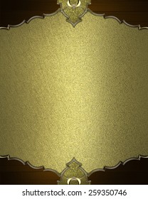 Gold Frame Gold Border Design Template Stock Illustration 259350746 ...
