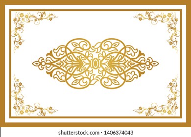 Gold Gilt Pattern Frame Stock Illustration 1406374043 | Shutterstock