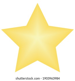 Gold Gradient Five Point Star Stock Illustration 1903963984 | Shutterstock