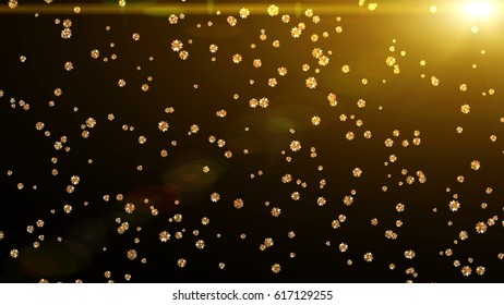 Gold Particle Background Stock Illustration 617129255 | Shutterstock