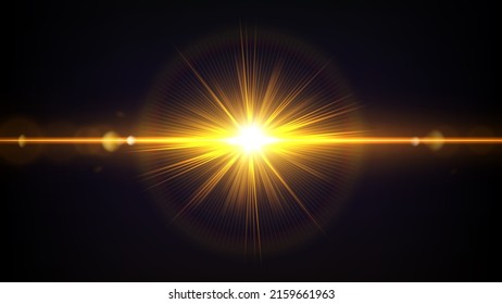 Gold Rays Background Widescreen Illustration Stock Illustration ...