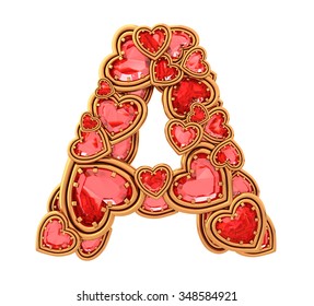 Gold Ruby Font: Stockillustration 348584921 | Shutterstock