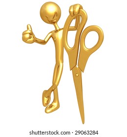 Gold Scissors Stock Illustration 29063284 | Shutterstock