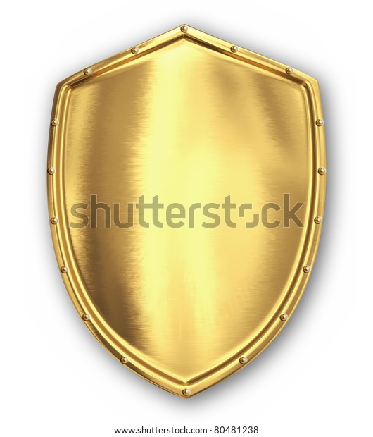 Gold Shield Stock Illustration 80481238