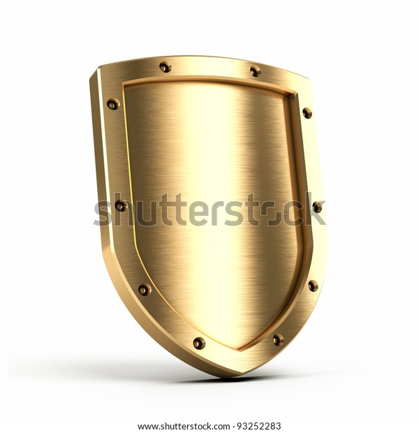 Gold Shield Stock Illustration 93252283