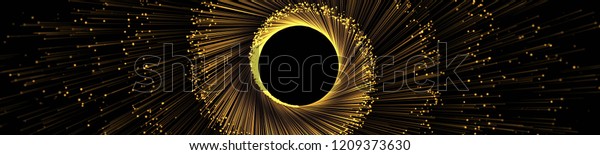 Gold Stage Particles Widescreen Stock Illustration 1209373630 ...