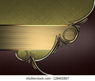 Gold Texture Brown Angles Gold Trim Stock Illustration 128402807