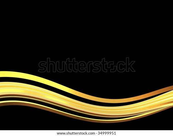 Gold Wave Stock Illustration 34999951