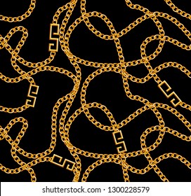 Golden Chain Pattern Stock Illustration 1300228579 | Shutterstock