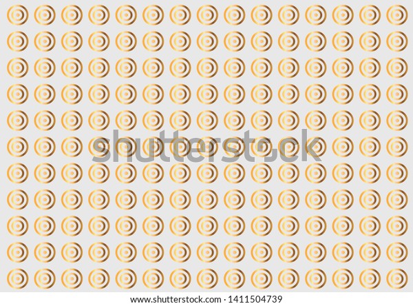 Golden Circle Shape Texture Golden Pattern Stock Illustration ...