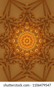 Golden Circular Pattern Stock Illustration 1106479547 | Shutterstock