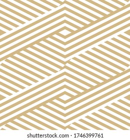 Golden Geometric Lines Seamless Pattern Modern Stock Vector (Royalty ...