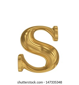 Golden Letter S Gold Solid Alphabet 库存插图 147335348 | Shutterstock