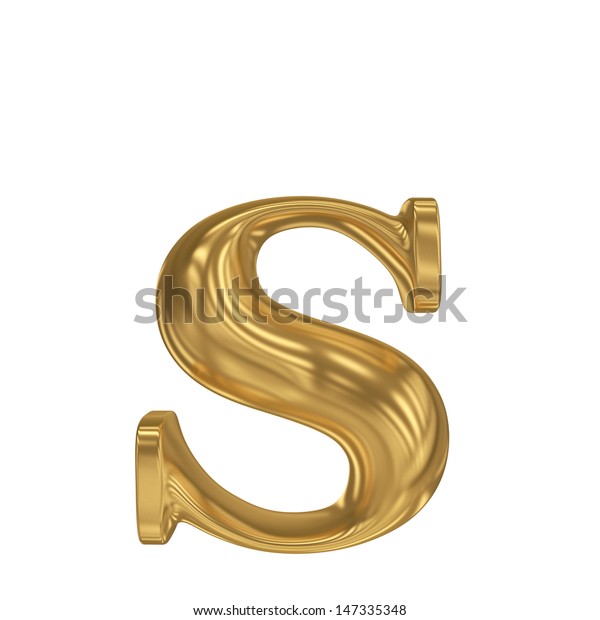 Golden Letter S Gold Solid Alphabet 库存插图 147335348 | Shutterstock