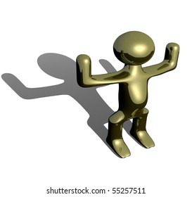 Golden Man Stock Illustration 55257511 | Shutterstock