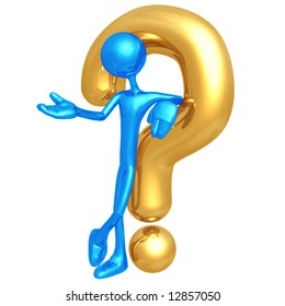 Golden Question Stock Illustration 12857050 | Shutterstock
