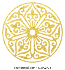 Golden Round Tile Pattern Stock Illustration 412902778 | Shutterstock