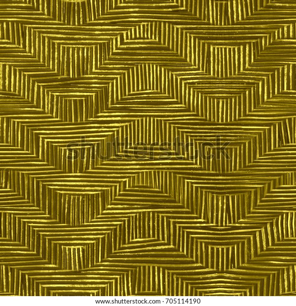 Golden Seamless Texture Pattern 3d Illustration Stock Illustration ...