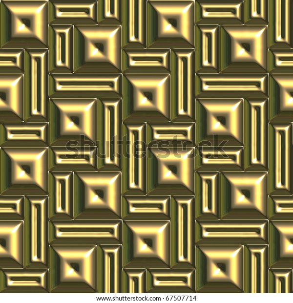 Golden Seamless Tileable Background Pattern Stock Illustration 67507714 ...