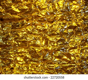 Dark Wrinkled Gold Foil Texture Background Stock Photo (Edit Now) 684994642