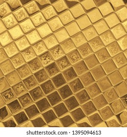 Golden Tile Pattern Original Shining Background: ilustración de stock ...