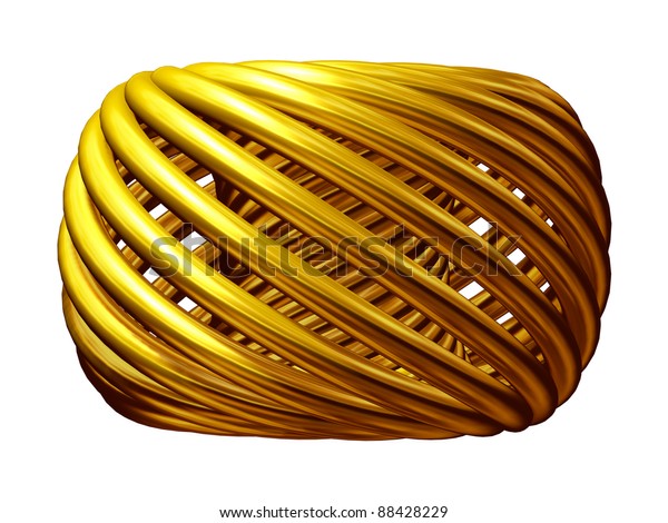 Golden Torus Loop Knot Stock Illustration 88428229 | Shutterstock