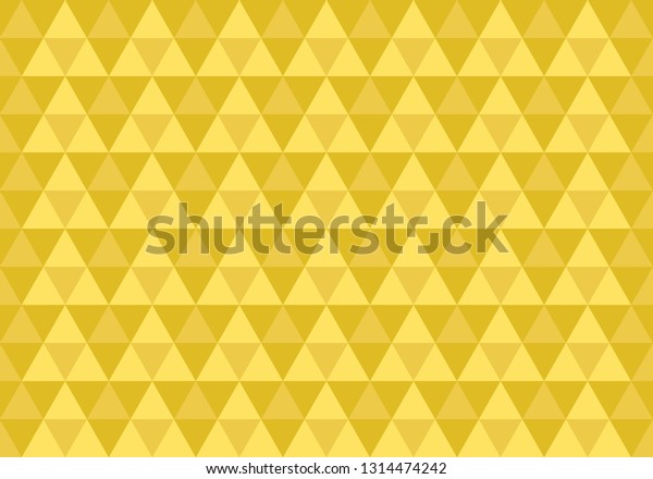 Golden Yellow Triangle Pattern Backgroundmosaic Pattern Stock ...