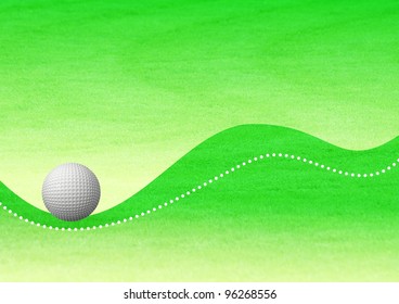Horizontal Golf Bannervector Illustration: เวกเตอร์สต็อก (ปลอดค่า ...