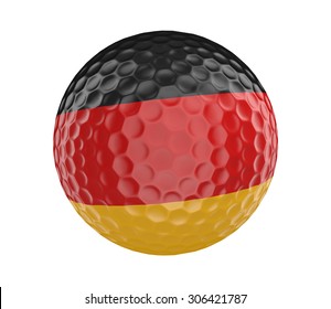 Golf Ball 3d Render Flag Germany Stock Illustration 306421787 ...