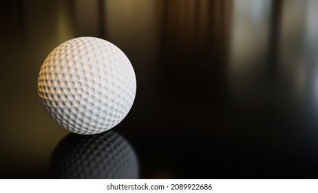 Golf Ball On Table Empty Background Stock Illustration 2089922686 ...