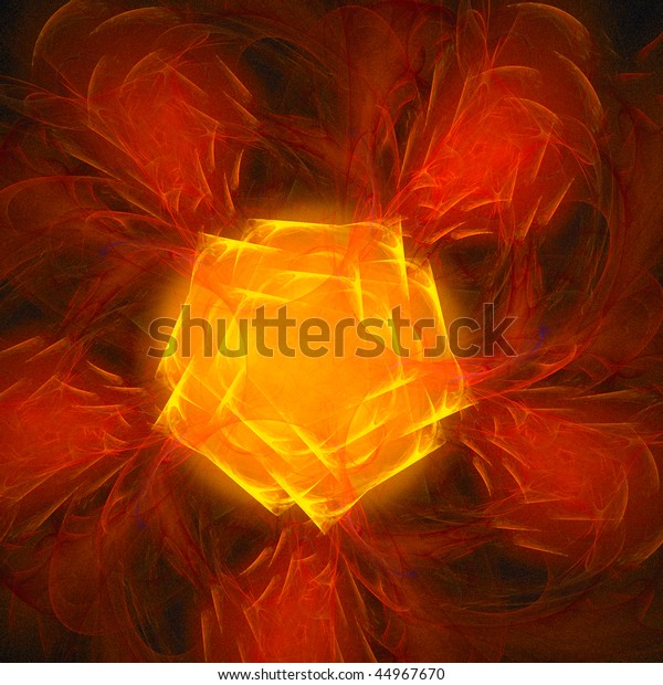 Good Abstract Pentagonal Figure Background Fractal Stock Illustration ...