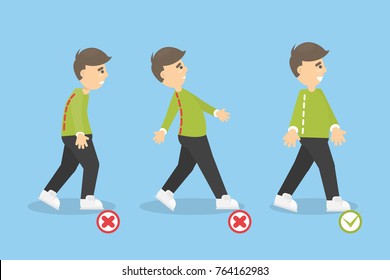 212 Correct walking posture Images, Stock Photos & Vectors | Shutterstock