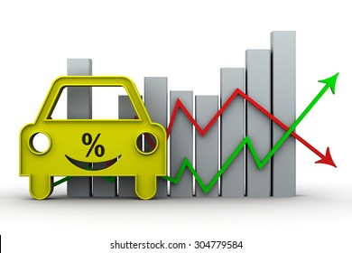 Good Car Loan Graph Changes Interest Stock Illustration 304779584 ...