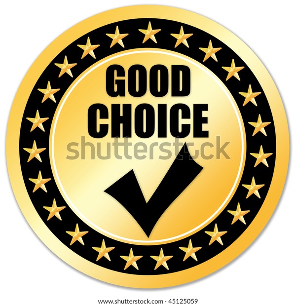 Good Choice Sticker Stock Illustration 45125059