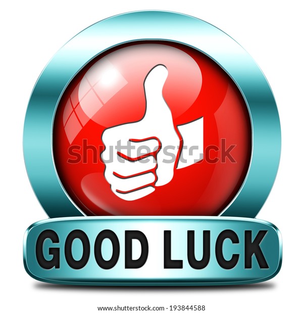 Good Luck Icon Fortune Button Best Stock Illustration 193844588