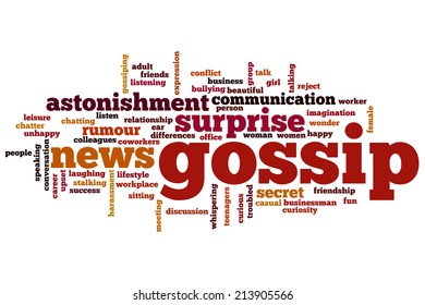 Gossip Concept Word Cloud Background Stock Illustration 213905566 ...