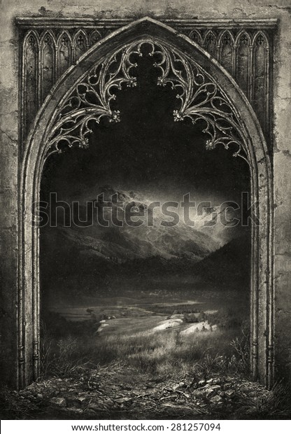 Gothic Fantasy Stock Illustration 281257094
