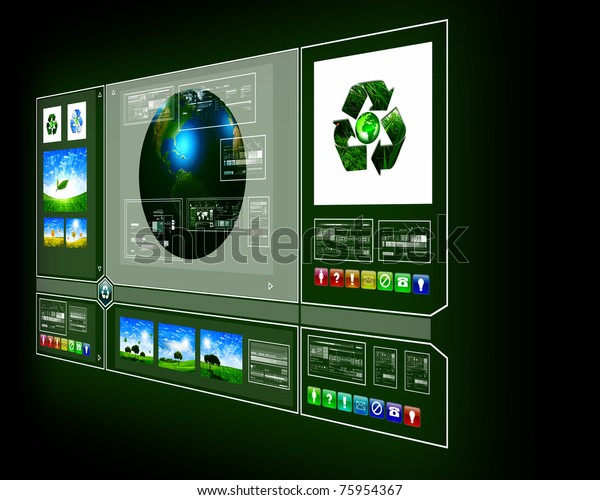 Gps Navigator Display Globe Map Images Stock Illustration 75954367